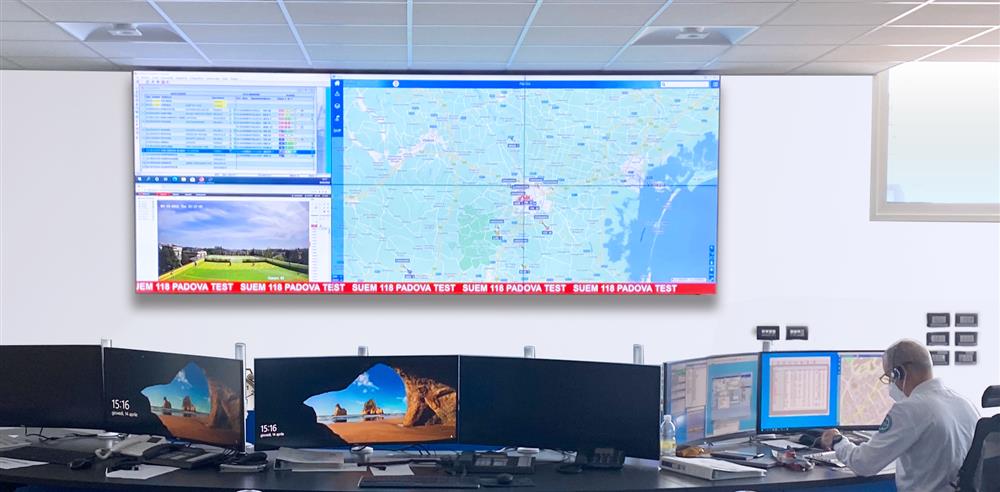 SUEM 118 control room in Padua | Professional Show